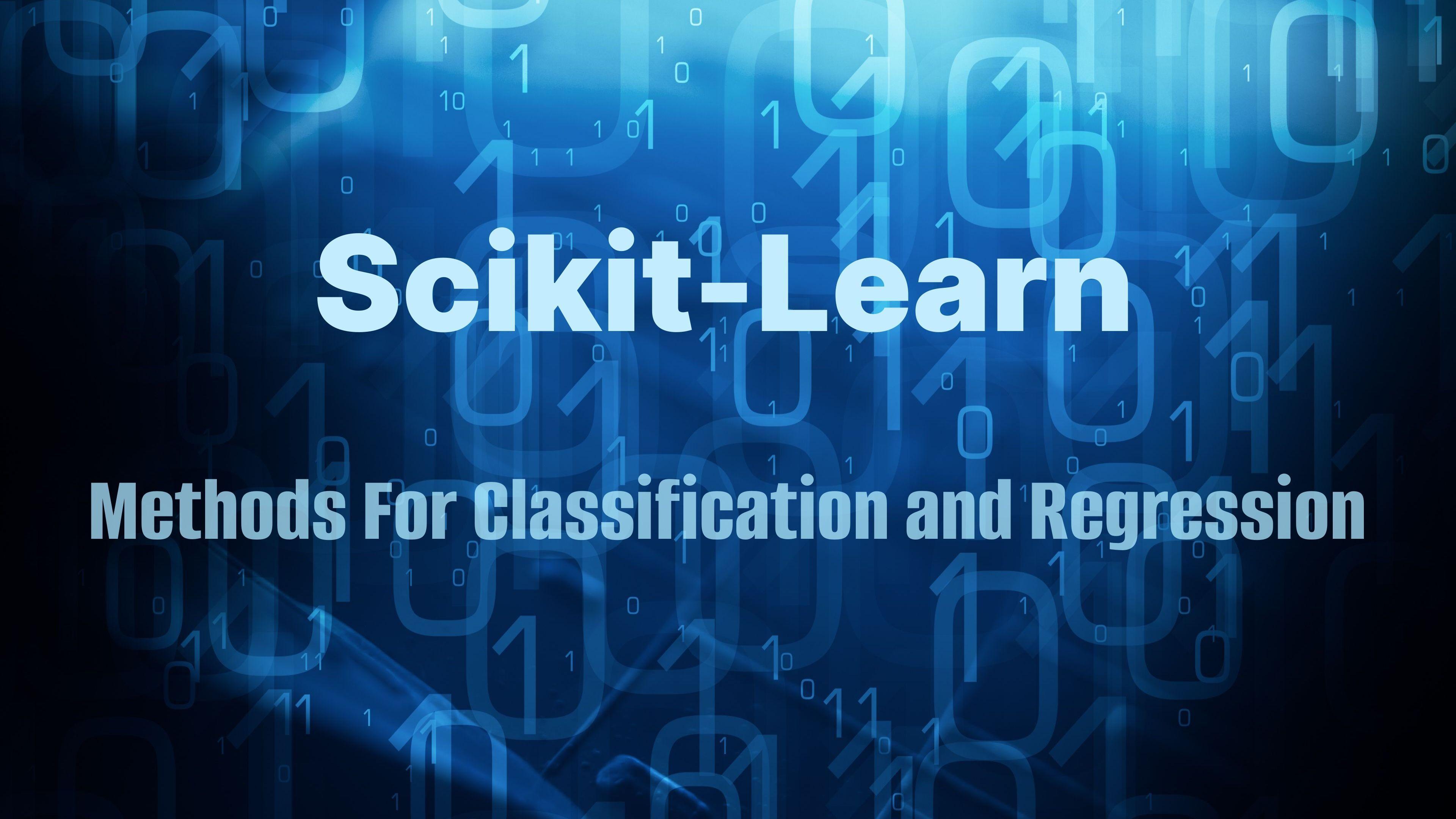 Scikit Learn Cheatsheet Methods For Classification And Regression